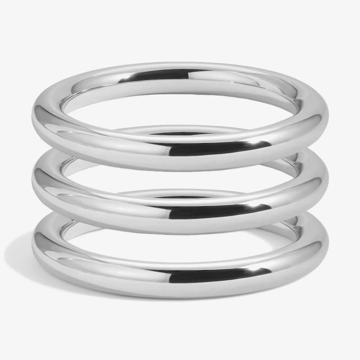 Cylinder Bangle Set - Silver – EDDIE BORGO