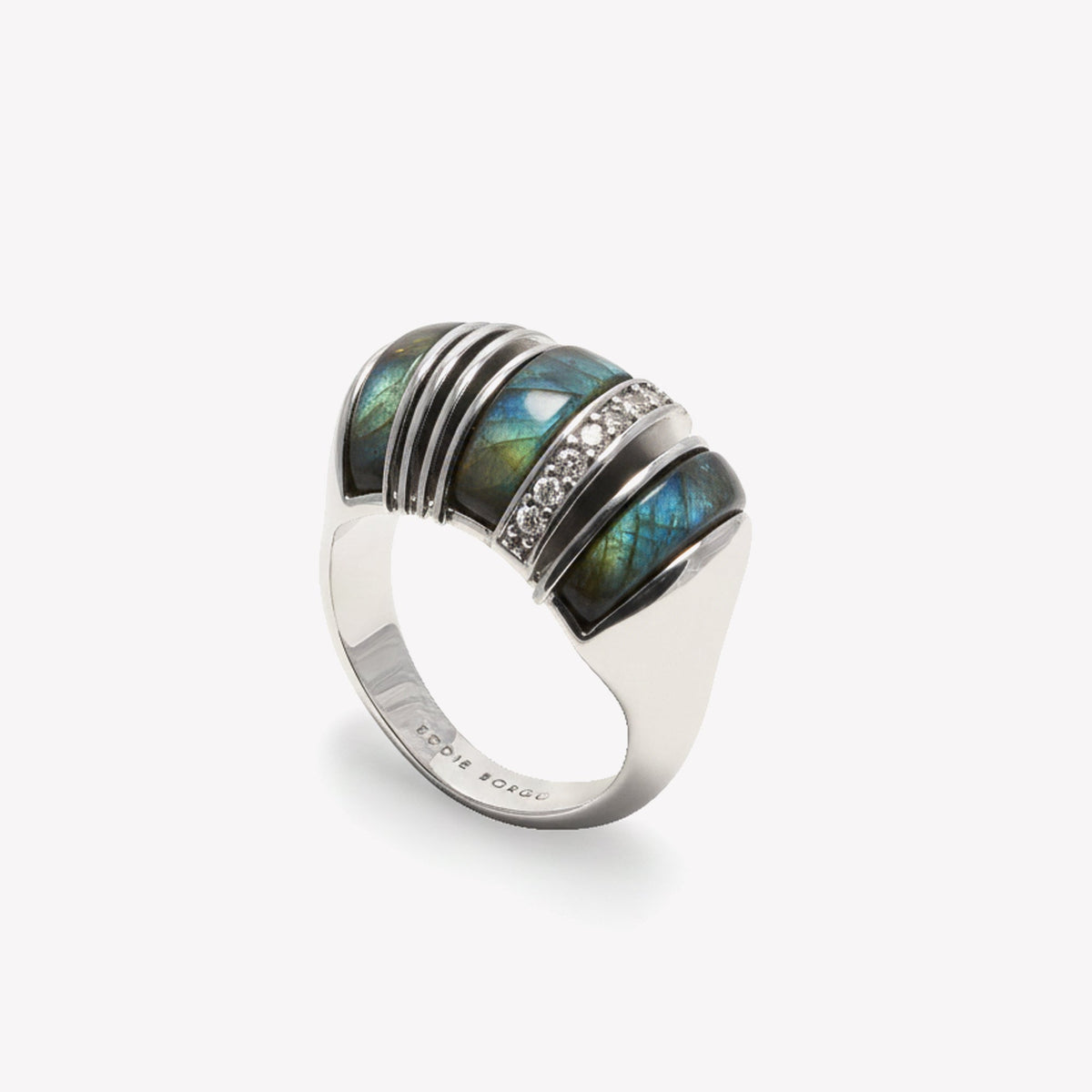 PAVÉ LENOX RING - LABRADORITE – EDDIE BORGO