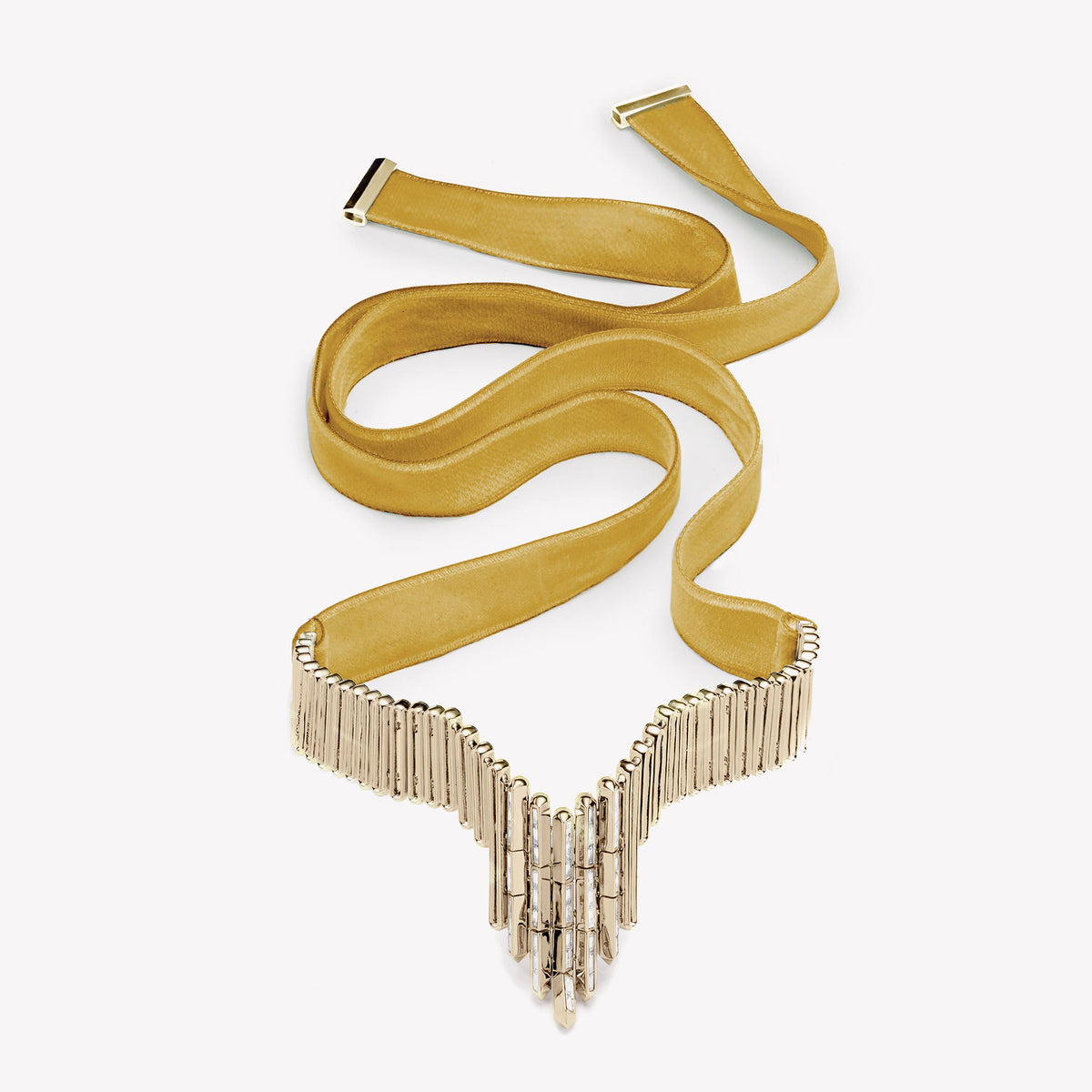 Twill Choker Amber Velvet – EDDIE BORGO