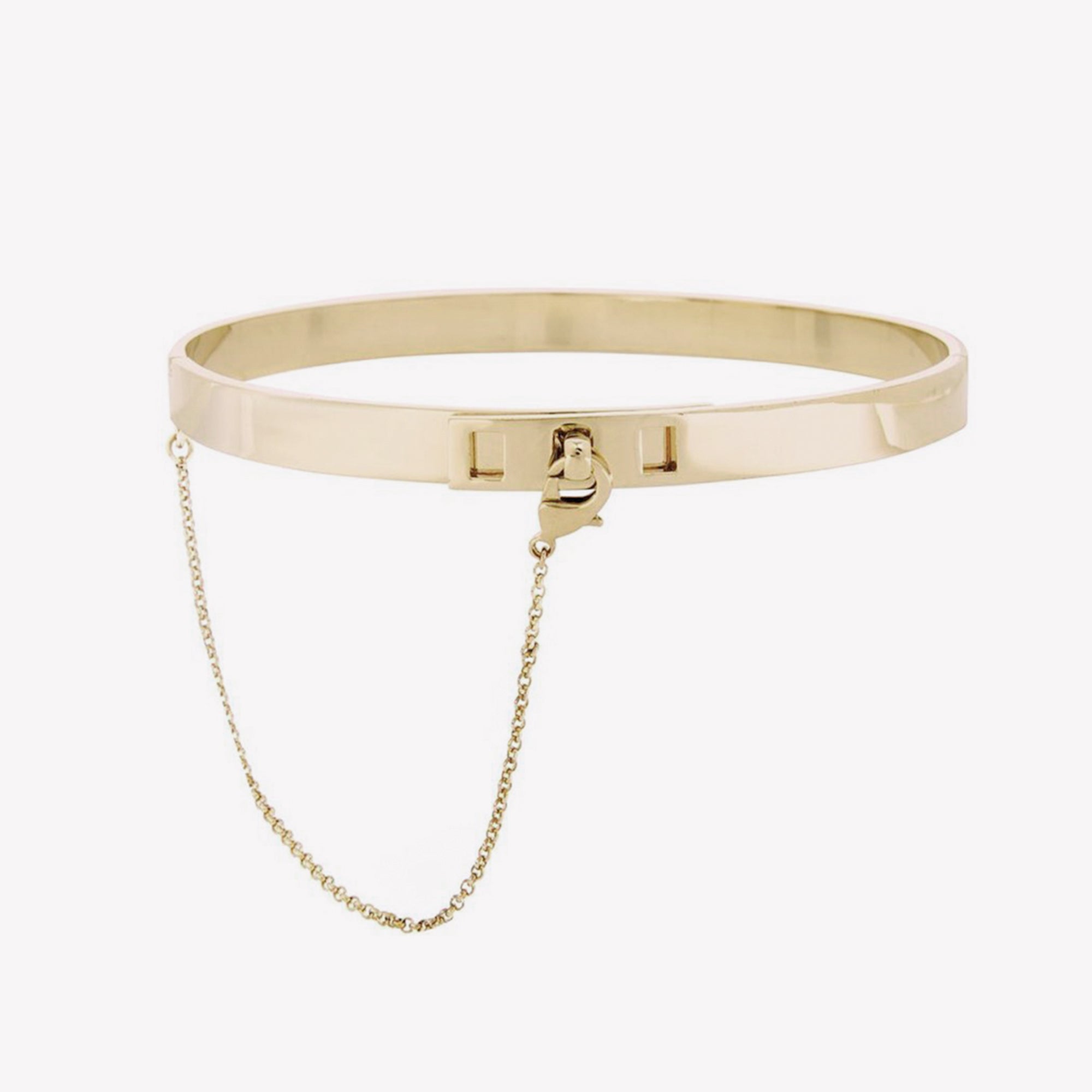 Small Safety Chain Choker Gold – EDDIE BORGO