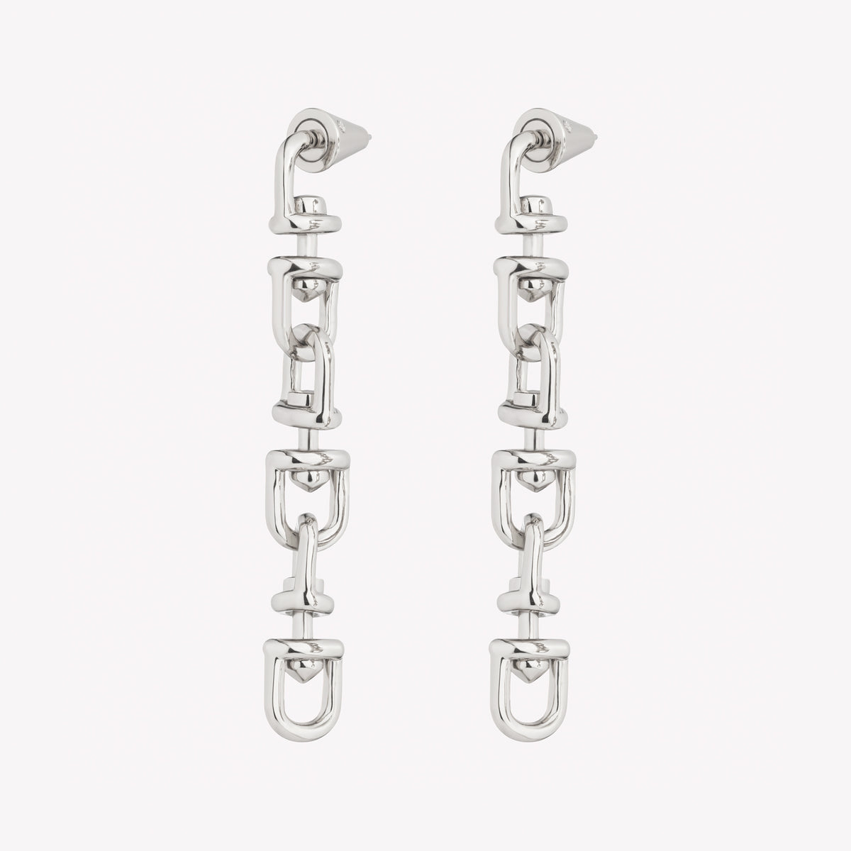 Fame Link Earring Silver Silver – EDDIE BORGO