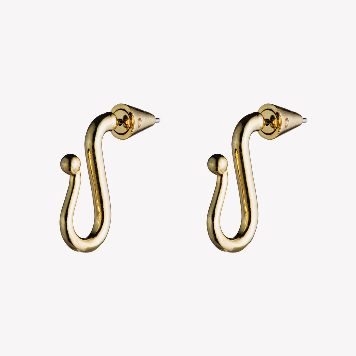 Thalia Hook Stud Earring Gold – EDDIE BORGO