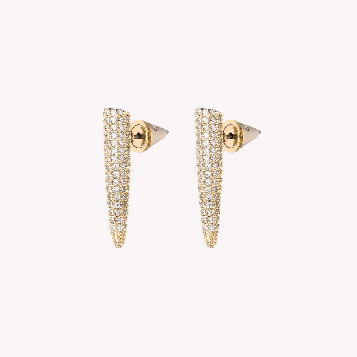 Mini Pave Spike Earring Gold – EDDIE BORGO